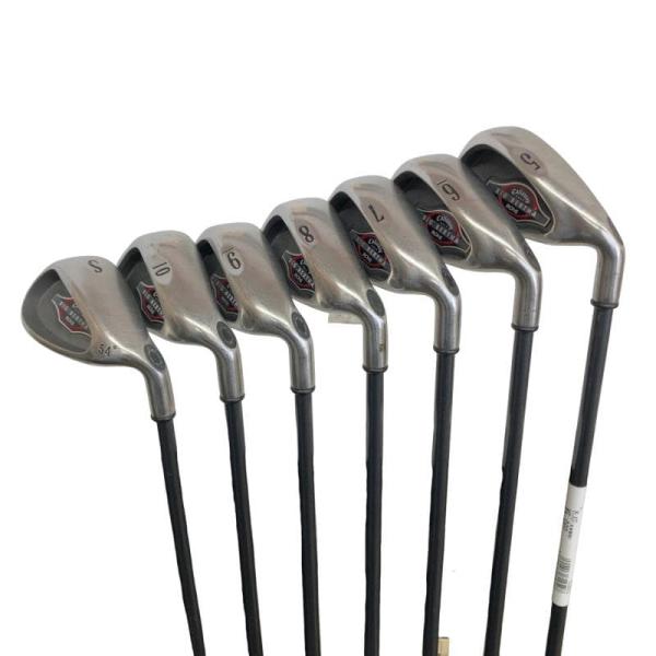中古　Cランク　キャロウェイ　ＢＩＧ　ＢＥＲＴＨＡ　ＢＩＧ　ＢＥＲＴＨＡ　ＩＲＯＮＳ（２００２）　１０Ｓ（実本数：７本セット）　アイアンセット　ＢＩＧ　ＢＥＲＴＨＡ　ＡＭ／ＡＴ 　フレックスＳ ロフト角:27.00