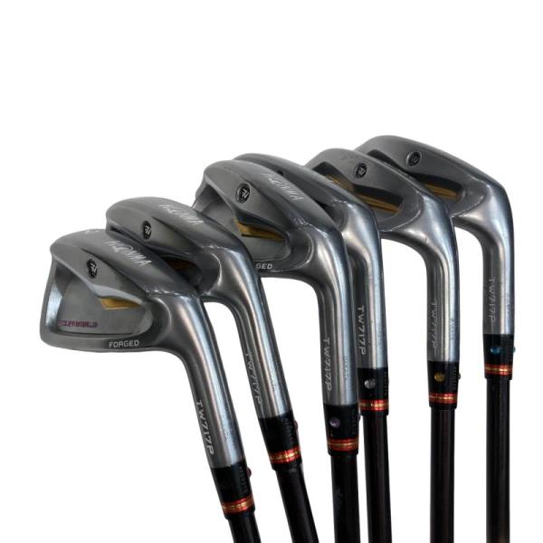 中古　Cランク　本間ゴルフ　ＴＯＵＲ　ＷＯＲＬＤ　ＴＯＵＲ　ＷＯＲＬＤ　ＴＷ７１７Ｐ　ＦＯＲＧＥＤ　　８Ｓ　レディース（実本数：６本セット）　アイアンセット　２Ｓ　ＡＲＭＲＱ８　４５（アイアン）ＴＯＵＲ　ＷＯＲＬＤ 　フレックスＬ ロフト角...