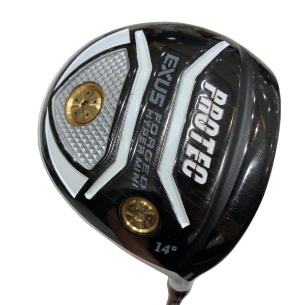 中古　Cランク　プロテック　ＰＲＯＴＥＣ　ＰＲＯＴＥＣ　ＥＸＵＳ　ＦＯＲＧＥＤ　ＨＹＰＥＲ　ＭＩＮＩ　１４°　ドライバー　オリジナルカーボン 　フレックスＳＲ ロフト角:14.00