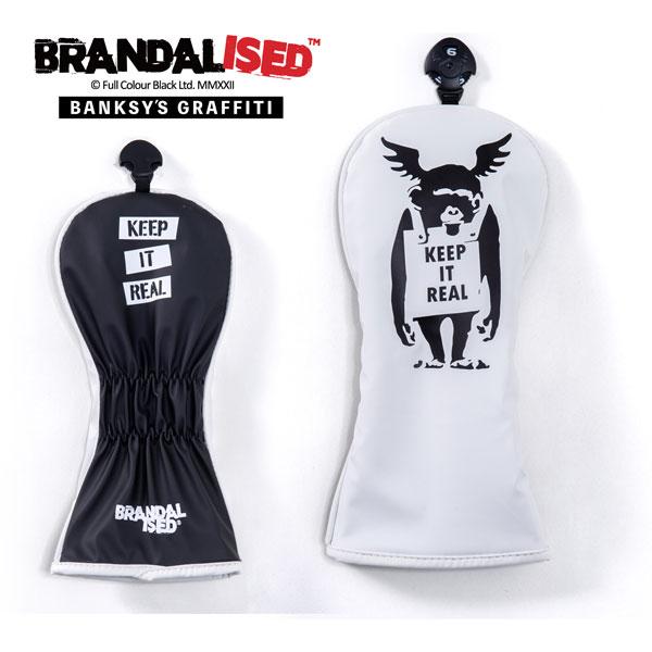 《素材》PU《サイズ》190cm3Banksy Banksy ゴルフ ゴルフ用品 ラウンド用品 カバー フェアウェイウッド フェアウェイ ウッド FW 番手タグ アート アーティスト 落書き ステンシル グラフィティ 爆買