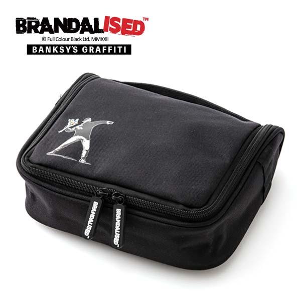 Banksy Banksy ゴルフ ゴルフ用品 ラウンド用品 おすすめ オススメ ゴルフバッグ カバン 鞄 バッグ バック ミニバッグ カートバッグ ケース ポーチ ナイロン 黒 アート アーティスト 落書き ステンシル グラフィティ Fl...