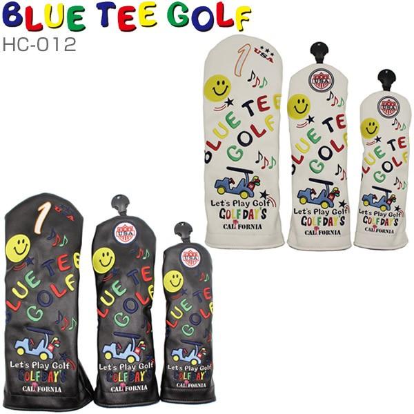 ブルーティーゴルフ スマイル＆カート ヘッドカバー HC-012 BLUE TEE GOLF ゴルフ ゴルフ用品 ラウンド用品 ヘッドカバー カバー ドライバー用 W1 DR フェアウェイ ウッド FW ユーティリティ UT Head Co...