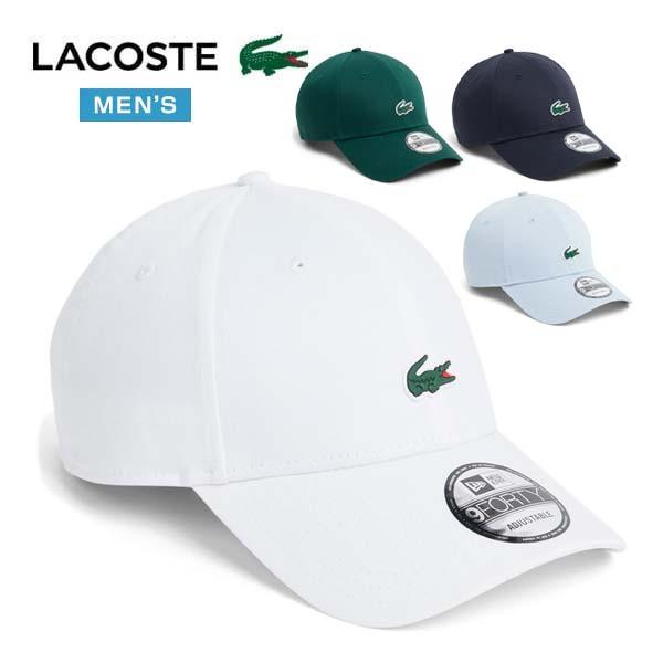 LACOSTE GOLF WEAR おすすめ オススメ ゴルフウエア アパレル 洋服 ゴルフ用品 男性 キャップ 帽子 CAP ヘッドウェア Newera コラボレーション ワニ ロゴ ワンポイント ナチュラル コットンツイル 人気モデル ...