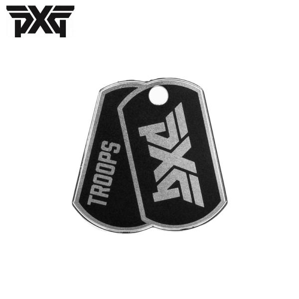 トループス ドッグタグ ボールマーカーで、私たちの仲間であることを知らせしましょう。ダブルサイドマーカーは研磨されたアルミニウムとクローム仕上げの亜鉛を使用しており、両面に黒とシルバーのコントラストで「PXG Troops」と記されています...