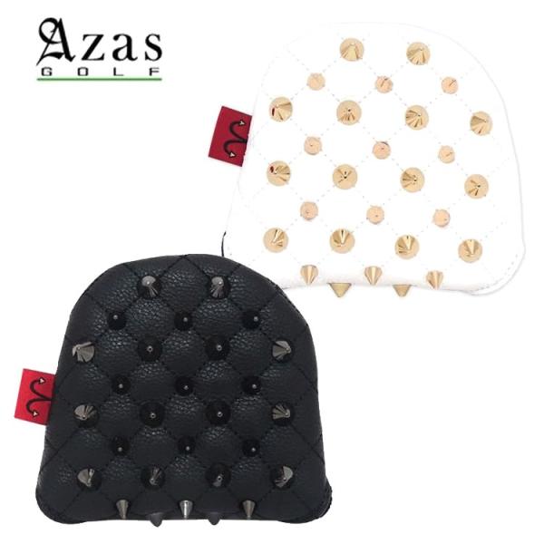 職人が合皮レザーにスタッズを一つ一つ丹念に取り付けて製作しています。ゴルフ場でも一際目を引くデザインの一品。■素材：合成皮革■パター用（マレット型/PM）■カラー：Classic GD×白　Classic 黒×黒※止め具はマグネットとなりま...
