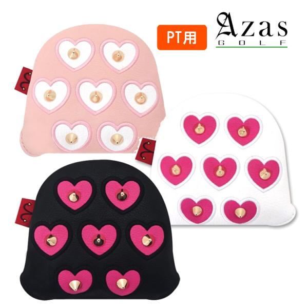 職人が合皮レザーにスタッズを一つ一つ丹念に取り付けて製作しています。ゴルフ場でも一際目を引くデザインの一品。■素材：合成皮革■パター用※こちらの商品はお取り寄せとなります。アザスゴルフのヘッドカバーは１つ１つ手作りのため、納期については別途...