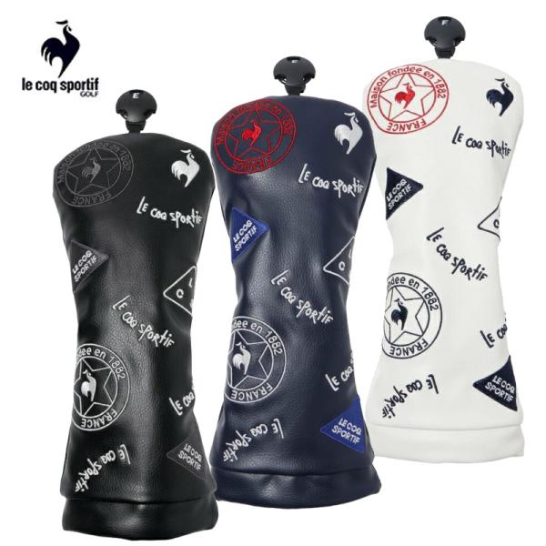 合皮素材に刺繍でマルチ飛び柄デザインを落とし込んだユニセックスヘッドカバー。フェアウェイウッド用、ヘッドサイズ200ccまでに対応可。■素材：合成皮革（PU加工）■サイズ：縦30×横13cm■機能：番手表示チップ付き(3/4/5/7X)