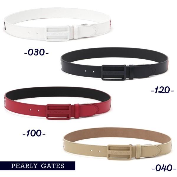 □名称:パーリーゲイツレディスレザーベルト【正規品】□カラー：ホワイト030・ネイビー120レッド100・ベージュ040□素材：表側/牛革・裏側/合成皮革□サイズ：Ｓ全長(バックルを除く)/約98.5cm幅/約3.5cm・最大ウエスト/約9...