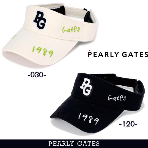 □名称：パーリーゲイツバイザー【正規品】□カラー：ホワイト030・ネイビー120□素材：ポリエステル100%刺しゅう糸/ポリエステル100%※紫外線遮蔽率90％以上の生地を使用。□サイズ：ユニセックスフリーサイズ※後ろのマジックテープでサイ...