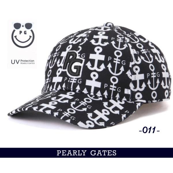 □名称：パーリーゲイツキャップ【正規品】□カラー：ブラック系011※柄の配置につきましては、ひとつひとつ違います。 商品画像と一致するものではございませんので、ご了承ください。□素材：ポリエステル100%刺しゅう糸/ポリエステル100%※紫...