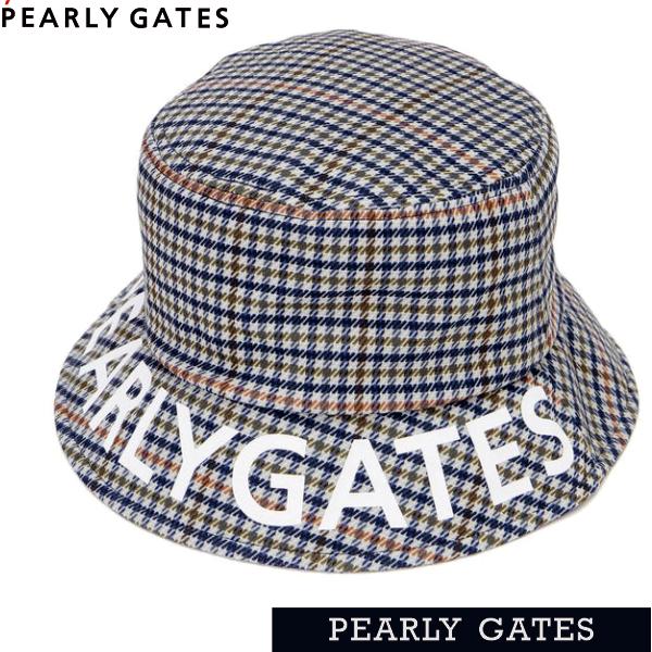 □名称：パーリーゲイツハット【正規品】□カラー：ブラウン系チェック柄051※柄の配置につきましては、ひとつひとつ違います。 商品画像と一致するものではございませんので、ご了承ください。□素材：ポリエステル100%刺しゅう糸/ポリエステル10...