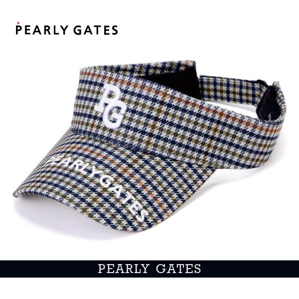 □名称：パーリーゲイツバイザー【正規品】□カラー：ブラウン系チェック柄051※柄の配置につきましては、ひとつひとつ違います。 商品画像と一致するものではございませんので、ご了承ください。□素材：ポリエステル100%刺しゅう糸/ポリエステル1...