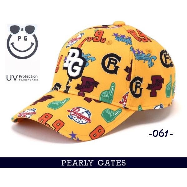 □名称：パーリーゲイツキャップ【正規品】□カラー：マスタード系061※柄の配置につきましては、ひとつひとつ違います。 商品画像と一致するものではございませんので、ご了承ください。□素材：ポリエステル95%・ポリウレタン5%刺しゅう糸/ポリエ...
