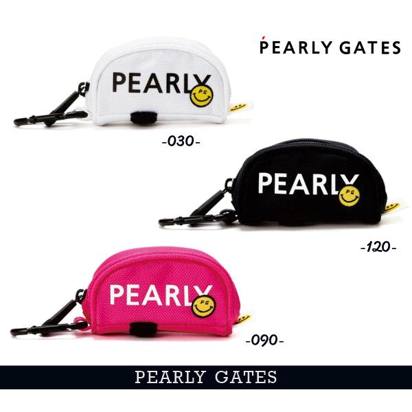 □名称:パーリーゲイツボールポーチ【正規品】□カラー：ホワイト030・ネイビー120・ピンク090□素材：本体/ポリエステル□サイズ：ゴルフボール2個収納可能横/約10cm・高さ/約6.5cm・マチ/約4cm実測ですので誤差が生じますがご容...