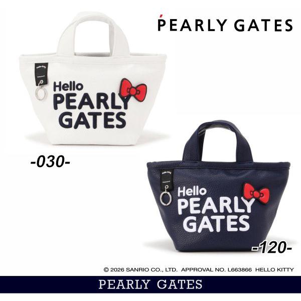 □名称：Hello Kitty×PEARLY GATES カートバッグ【正規品】□カラー：ホワイト030・ネイビー120□サイズ：横(上)/約29cm・横(底)/約16cm高さ/約18cm・マチ/約16cm・持ち手上り/約7.5cm※外寸の...