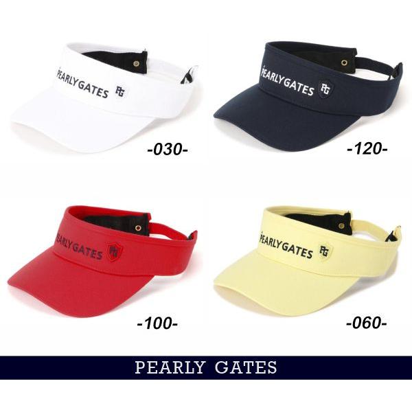 □名称：パーリーゲイツバイザー【正規品】□カラー：ホワイト030・ネイビー120レッド100・レモンイエロー060□素材：ポリエステル100%刺しゅう糸/ポリエステル100%※紫外線遮蔽率90％以上の生地を使用※使用済みペットボトル等を主原...
