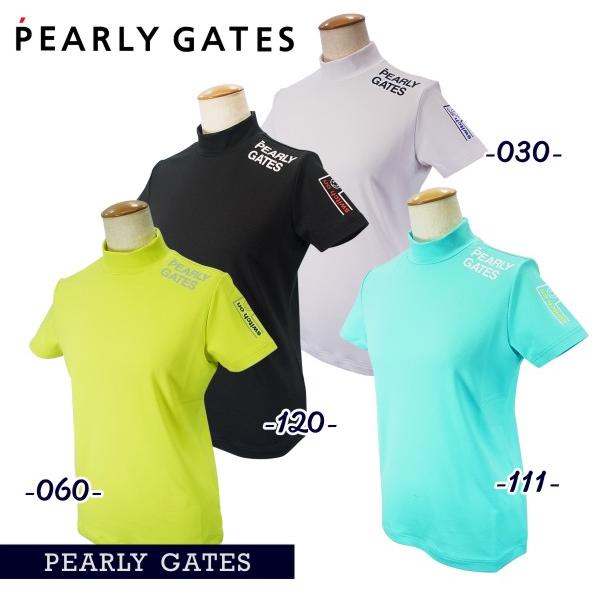 □名称：パーリーゲイツレディス半袖モックシャツ□カラー：ホワイト030・ダークネイビー120イエロー060・ターコイズ111□素材：ポリエステル92%・ポリウレタン8%□サイズ１(M・バスト82〜86・身長158〜166）２(L・バスト84...