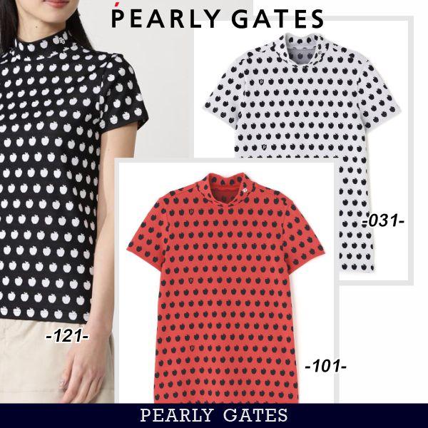 □名称：パーリーゲイツレディス半袖モックシャツ【正規品】□カラーホワイト×ダークネイビー031レッド×ダークネイビー101ダークネイビー×ホワイト121※ホワイト×ダークネイビーは真っ白ではなく、ライトグレーのようなお色にダークネイビーのリ...