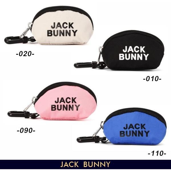 □名称：ジャックバニーボールポーチ【正規品】□カラー：ライトグレー020・ブラック010ピンク090・ブルー110□サイズ：横(最大)/約10cm・横(底)/約8cm高さ(最大)/約6cm・マチ/約5.5cm※ゴルフボール2個収納可能。※実...