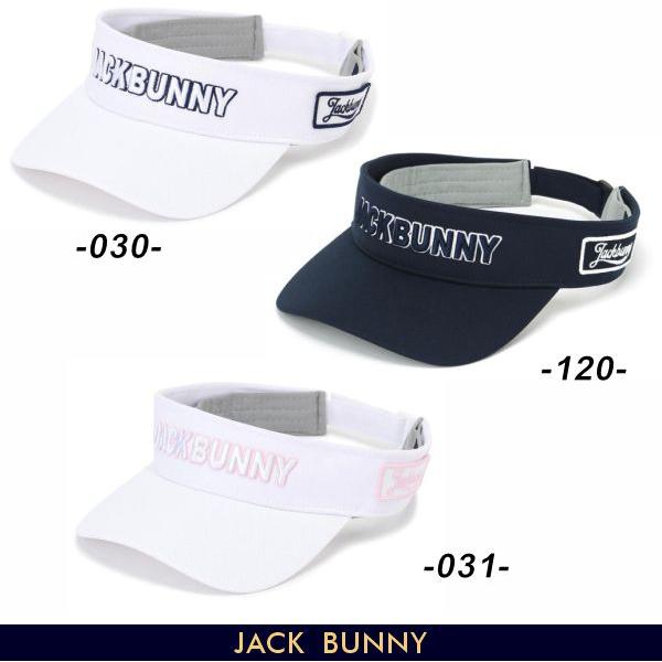 □名称：ジャックバニーバイザー【正規品】□カラー：ホワイト/ネイビー030・ネイビー120ホワイト/ピンク031□素材：ポリエステル100%刺しゅう糸/ポリエステル100%□仕様：バイザー両側面に付けたワッペンにサングラスのツルを差し込めま...