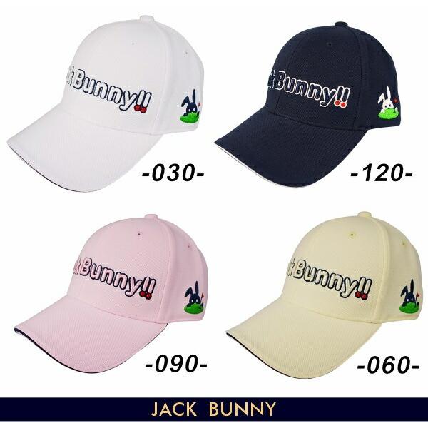 □名称：ジャックバニー定番系キャップ【正規品】□カラー：ホワイト030・ネイビー120ベビーピンク090・レモンイエロー060□素材：コットン63％・ポリエステル37％刺しゅう糸/ポリエステル100%□サイズ：ユニセックスフリーサイズ※後ろ...