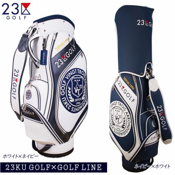 □名称：23区ゴルフキャディバッグ□素材：合成皮革□サイズ：3.7kg、46インチ対応、口枠5分割セパレーター、9.0インチ□本体価格：税込￥49,500（税抜￥45,000）□発売元：株式会社オンワード樫山＊持ち易い頑丈なハンドル＊収納力...