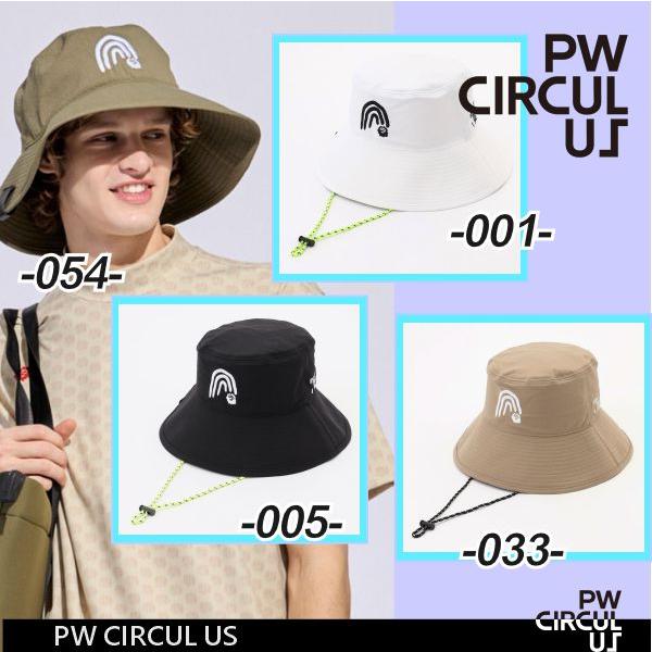 □名称：PW CIRCULUS　バケットハット□素材：ポリエステル100%□サイズSサイズ：頭囲59cm前後のフリーサイズFサイズ：頭囲61.5cm前後のフリーサイズ□本体価格：税込￥6,600（税抜￥6,000）□発売元：株式会社オンワー...