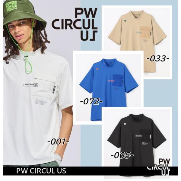 □名称：PW CIRCULUS　メンズシャツ□素材：[本体]ポリエステル80・ポリウレタン20%、[別布]ポリエステル□サイズMサイズ（胸囲106〜110cm・身長165〜175cm）Lサイズ（胸囲110〜114cm・身長170〜180cm...