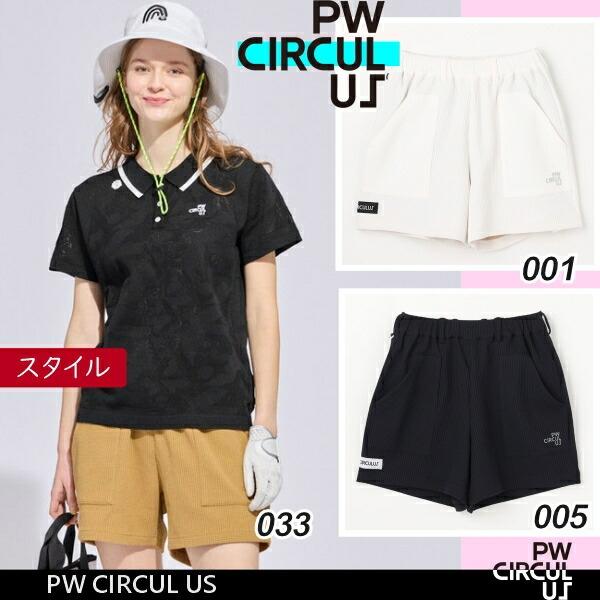 □名称：PW CIRCULUS　レディースパンツ□素材＊ホワイト：[表地]ポリエステル100%、[裏地]ポリエステル100%＊ブラック・ベージュ：ポリエステル100%□サイズ1サイズ(9号/M)：ウエスト60〜64cm・ヒップ92〜96cm...