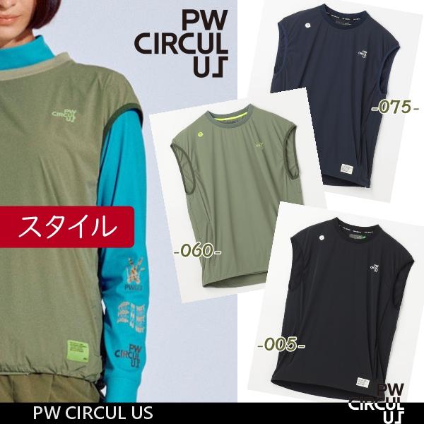 □名称：PW CIRCULUS　メンズベスト□素材：[本体]ナイロン84・ポリウレタン16%、[リブ部分]ポリエステル96・ポリウレタン4%□サイズMサイズ（胸囲106〜110cm・身長165〜175cm）Lサイズ（胸囲110〜114cm・...