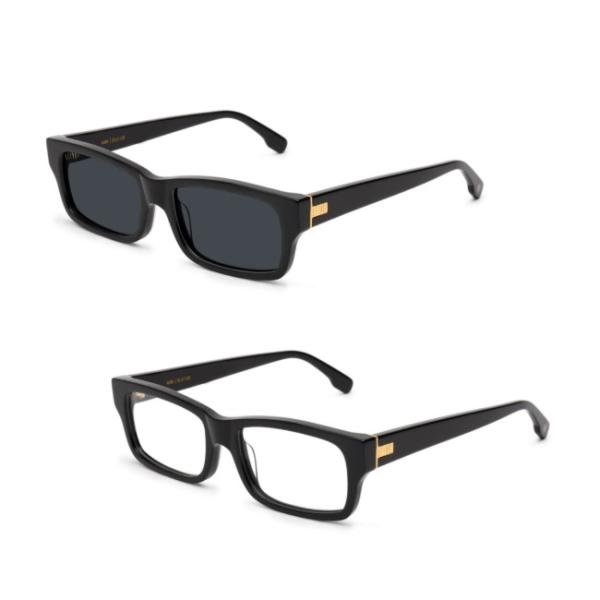 □商品詳細■MODEL : AURA Black &amp; 24K Gold■LENS：- ブラック CR-39（100%UVカット）レンズ with 9fiveロゴ- クリア CR-39（100%UVカット）レンズ with 9five...