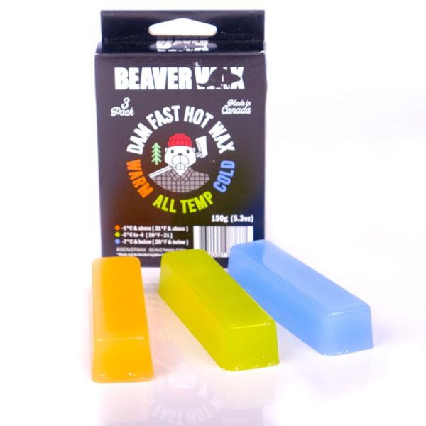 Beaver Wax □商品詳細■MODEL：MIX PACK （ミックスパック　スノーワックス）-160g (53g×3)53g ユニバーサルワックス　(緑)53g コールドワックス　(青)53g ウォームワックス　(オレンジ)■小売希望...