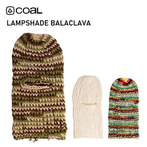 COAL HEADWEARとLampshadeによるコラボレーションモデル「THE LAMPSHADE BALACLAVA」。100% Recycled Polyesterを使用したハンドニット仕様で、太めの糸による存在感のある編み地と、手...