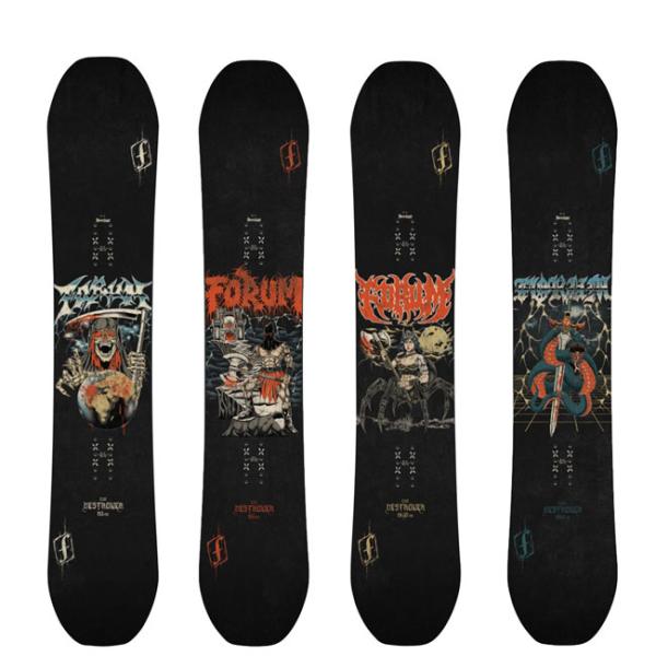 □商品詳細■ブランド：FORUM（フォーラム）■モデル：DESTROYER■形状：ツインチップ（TRUE TWIN）■フレックス：6（ミディアム）■キャンバー：Phocus Camber（3mm-5mm）■ベース：Forumula8 シンタ...