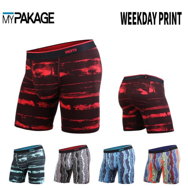 MYPAKAGE□商品詳細■MODEL：WEEKDAY PRINTED  ■小売希望価格：￥4,800+(税)--------------------------------■上質な肌感覚のマイクロモダール生地を使用したプリントシリーズ 軽...
