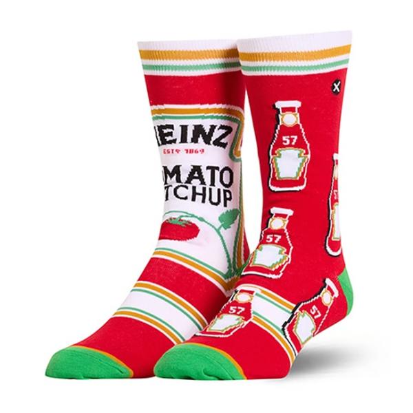ODD SOX□商品詳細■MODEL：HEINZ KETCHUP SPLIT■SIZE：8-12(26-30cm)-FABRIC：52% ポリエステル ／ 45% コットン ／ 3% ポリウレタン-RISE STYLE：LARGE FEET...