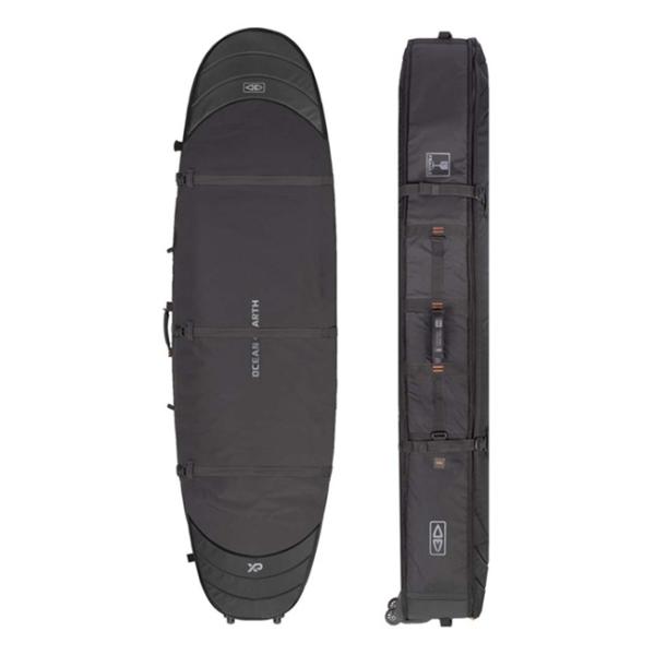 OCEAN&amp;EARTH□商品詳細■モデル：HYPA LONGBOARD TRAVEL COVER WHEELE 9.6ft 2本用■サイズ：適合するサーフボードの幅：24inch（61cm）-外寸：295ｘ640ｘ150(cm)-本...