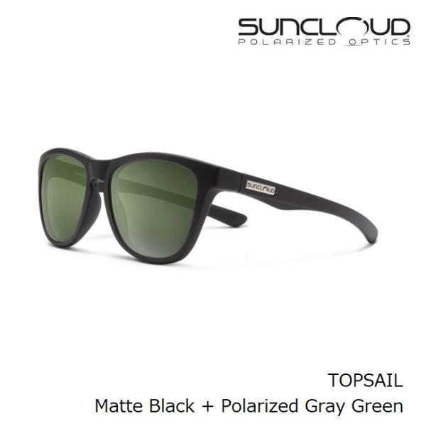 □商品詳細■MODEL : TOPSAIL■カラー：MATTE BLACK■LENS : POLARIZED GRAY GREEN●SUNCLOUDオリジナルソフトケース付属■小売希望価格：￥9,000+（税）■日本正規品---------...