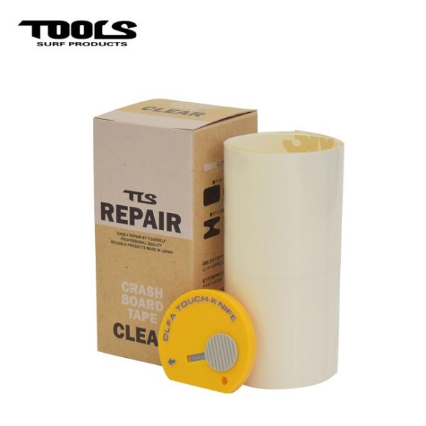 TOOLS□商品詳細■MODEL：クラッシュボードテープ(クリア）■サイズ：幅10cmx長さ1m■小売希望価格：1,400円+税*付属のカッターのカラーは商品により異なります。--------------------------------...