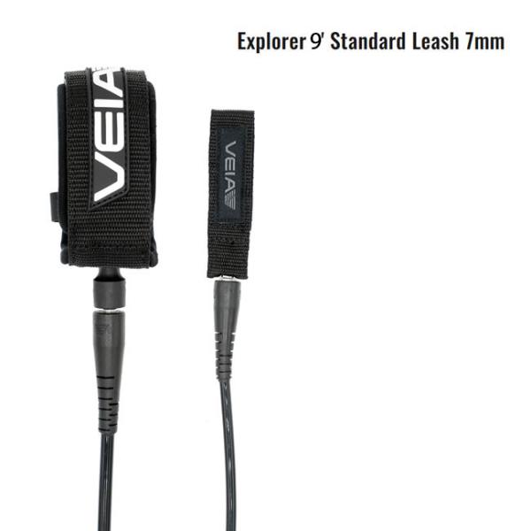 □商品詳細■モデル：VEIA Explorer Standard Leash 9ft x 7mmSpecs:Cord Length - 9'Cord Thickness - 7mmCuff Width - 50mmRailsaver Wid...
