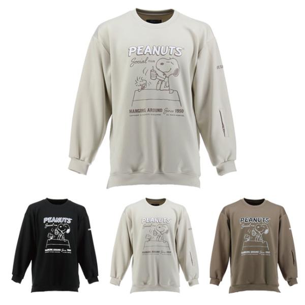 □商品詳細■MODEL： Peanuts Collaboration Stretch Knit Crew■品番: SNMS2039■カラー: BE(ベージュ) BK(ブラック) IV(アイボリー)素材: ポリエステル93% ポリウレタン7%...