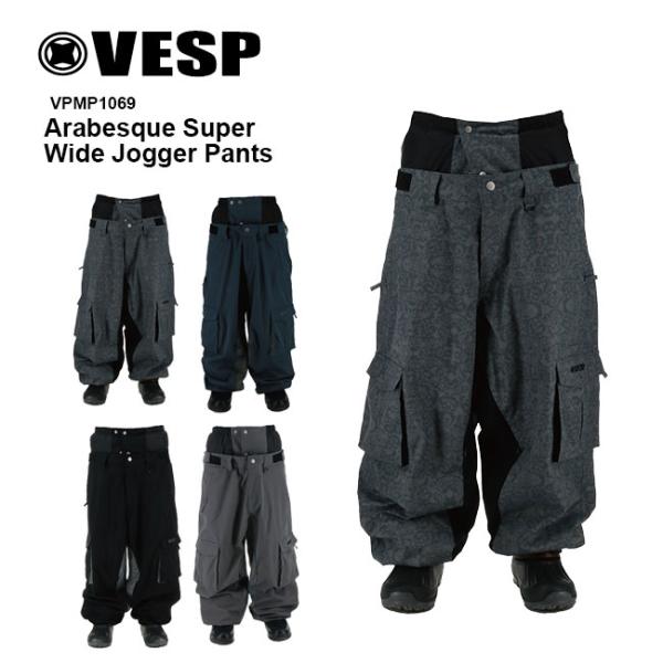 □商品詳細■ブランド：VESP（ベスプ）■モデル：Arabesque Super Wide Jogger Pants■品番：VPMP1069■カラー：BK(ブラック) CGR（チャコールグレー）GNV(グレイッシュネイビー）GR（グレー）■...