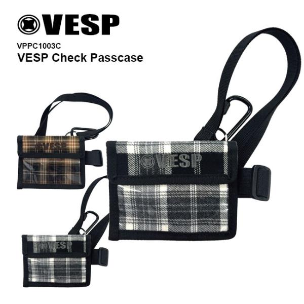 □商品詳細■MODEL：VESP Check Passcase -品番：VPPC1003C■小売希望価格：￥1,900+(税)■カラー: BK(ブラック) BR(ブラウン)■素材:　ポリエステル64% レーヨン34% ポリウレタン2%（耐水...