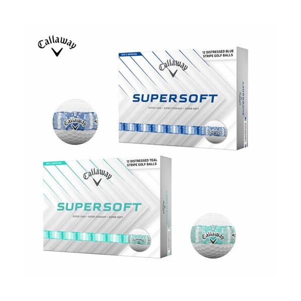 メーカー品番SUP-SOFT-STRプロフィール「SUPERSOFT DISTRESSED STRIPEボール」は、カラーの濃度が異なる帯をグラデーションになるように並べた、これまでにないアライメントを搭載しています。グリーン上で打った際に...