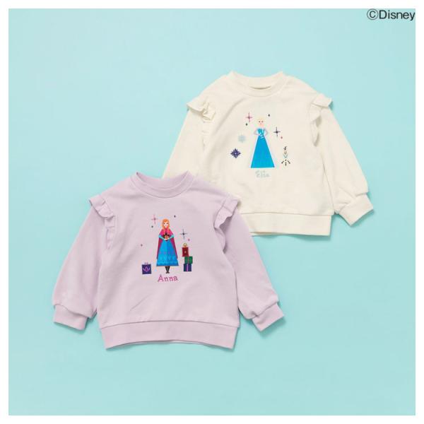 ディズニー映画『アナと雪の女王』の世界観を、立体感のあるアップリケと刺繍で贅沢に表現したトレーナー♪「アナ」と「エルサ」それぞれのキャラクターに合わせたモチーフを、刺繍やアップリケで華やかに表現し、物語のワンシーンのような表情豊かな仕上がり...