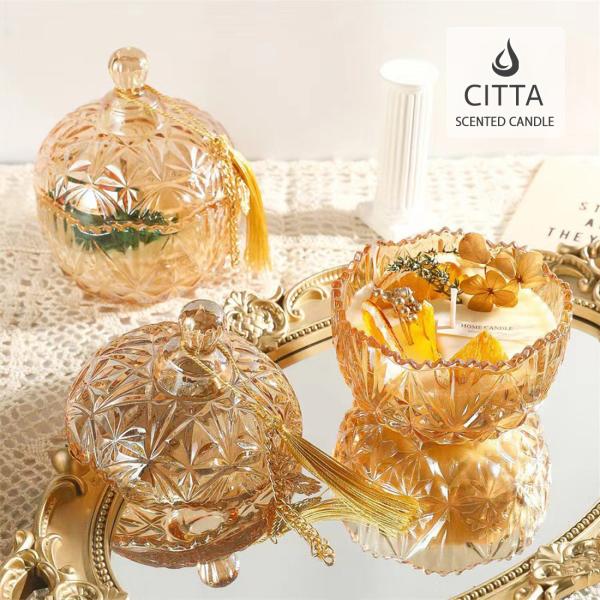 CITTA(シッタ)は香りとデザインに焦点を当てた海外発祥のアロマ専門メーカーです。CITTAのアロマキャンドルは香りだけではなく、デザインにも力を入れて制作をしております。上部にドライフラワーをあしらった華やかなデザインと3層のエッセンシ...