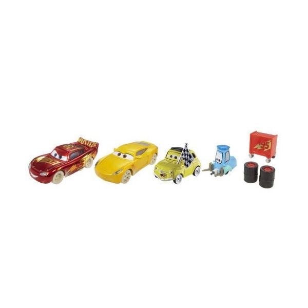 カーズ3/クロスロード Fireball Beach Race 4pk。2017年にアメリカのターゲット限定で発売の4台セットです。セット内容は Sandy Cruz Ramirez、Sandy Rust-Eze Racing Center...