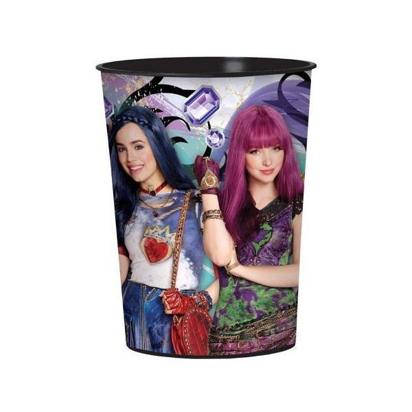 ディズニーチャンネル オリジナル・ムービーの「ディセンダント2」のプラスチック製カップ。今時では珍しい Made in USA の製品です。サイズ　直径 9.1cm　高さ 11.2cm　473mlDCスターズ/マレフィセント/ダヴ・キャメロ...