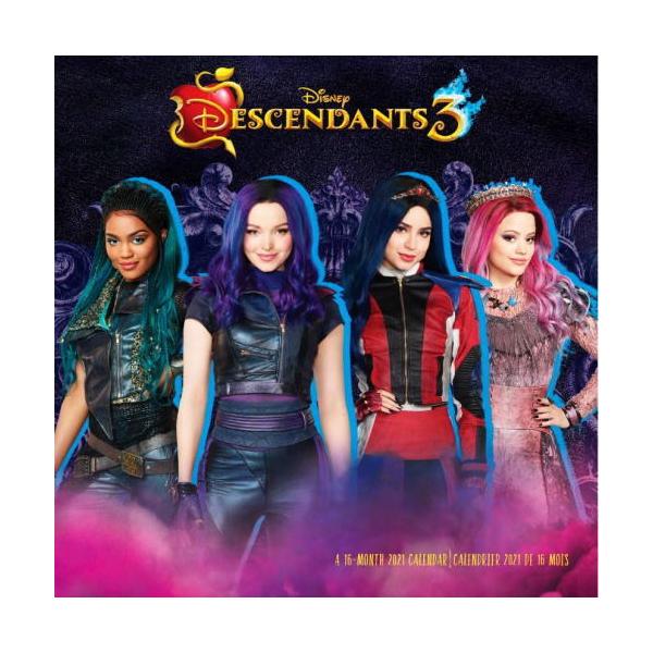 ※在庫処分のため定価2800円(税込)から1960円引きの70% OFF！ 既に使えませんがポスター代わりとしてお勧めです。ディズニーチャンネル オリジナル・ムービーのディセンダント3 2021年ウォール(壁掛け)カレンダー。2020年9月...