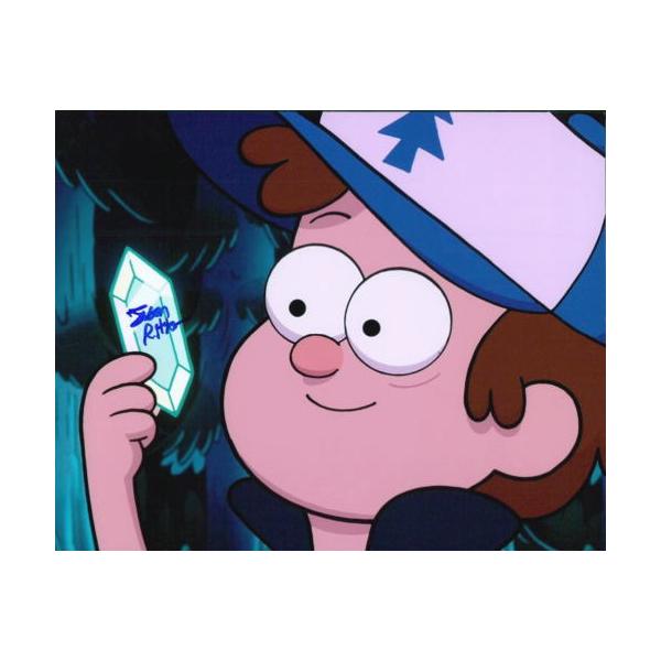 怪奇ゾーン グラビティフォールズの主人公ディッパー・パインズの声優 ジェイソン・リッター。正真正銘、本人による手書きのサインフォトです。附属の証明書とは別に保証書を発行します。サイズ　20.2×25.4cm　1点物ディズニーチャンネル/Gr...